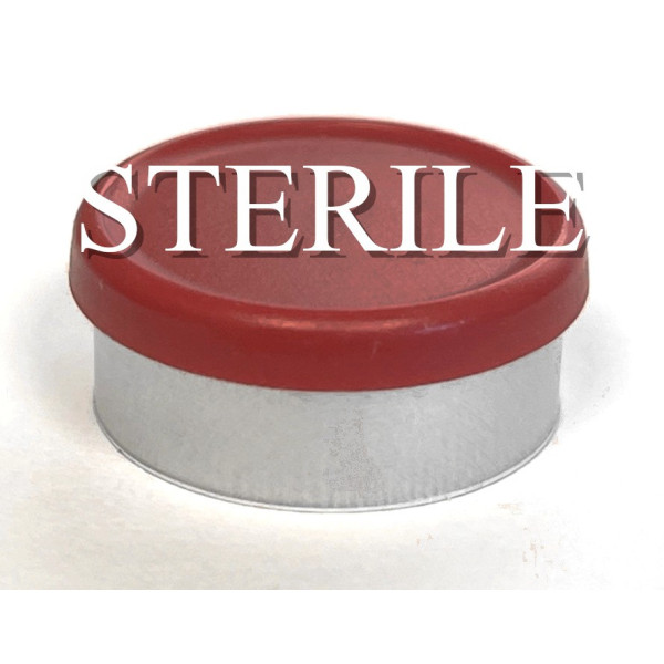 Sterile Red 20mm Matte Flip Cap Vial Seals