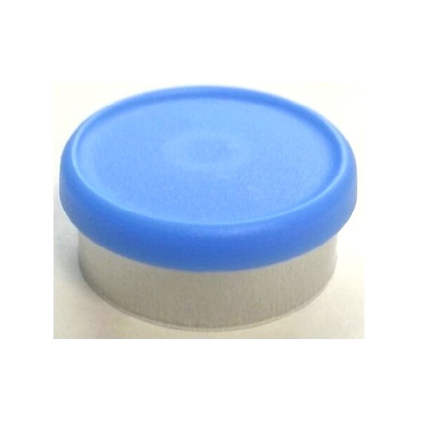 Light Blue 20mm Matte Flip Cap Vial Seal by WEST PHARMACEUTICALS