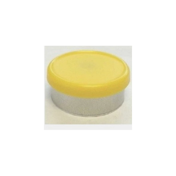 Yellow 20mm Matte Flip Cap Vial Seal by WEST PHARMACEUTICALS