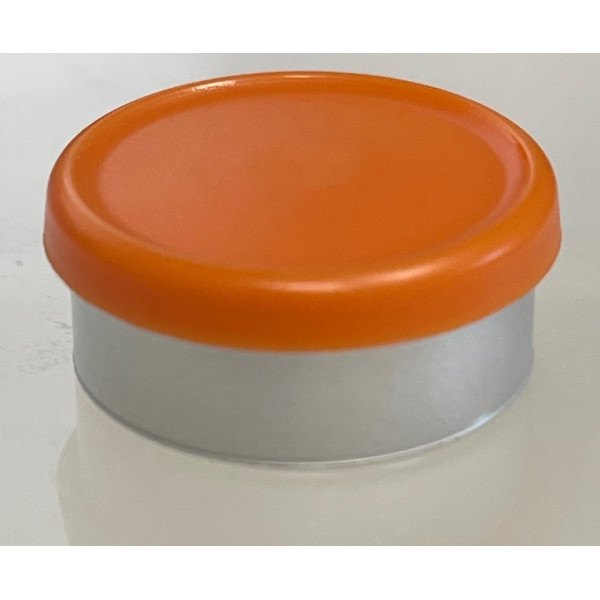 Rust Orange 20mm Matte Flip Cap Vial Seal by WEST PHARMACEUTICALS