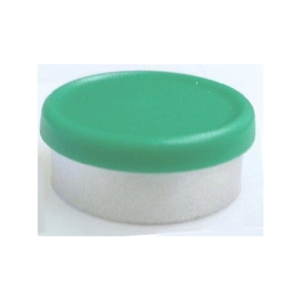 Green 20mm Matte Flip Cap Vial Seal by WEST PHARMACEUTICALS