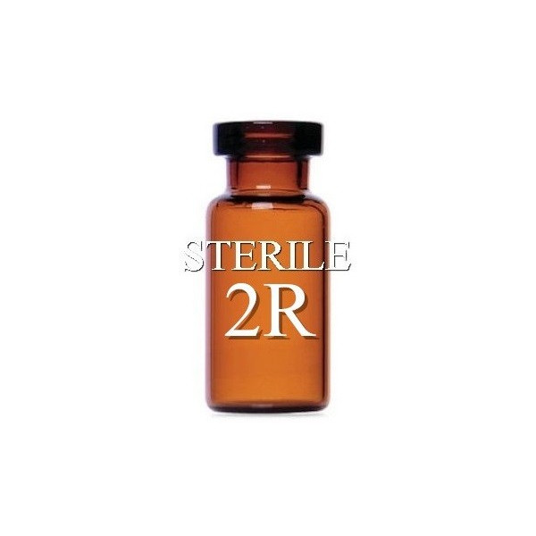 ISO 2R Amber Sterile Open Vials, Nested Tray of 228 pieces