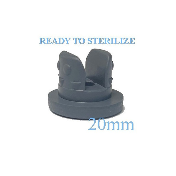 WASHED Ready to Sterilize 20mm 2-Leg Lyophilization Stoppers